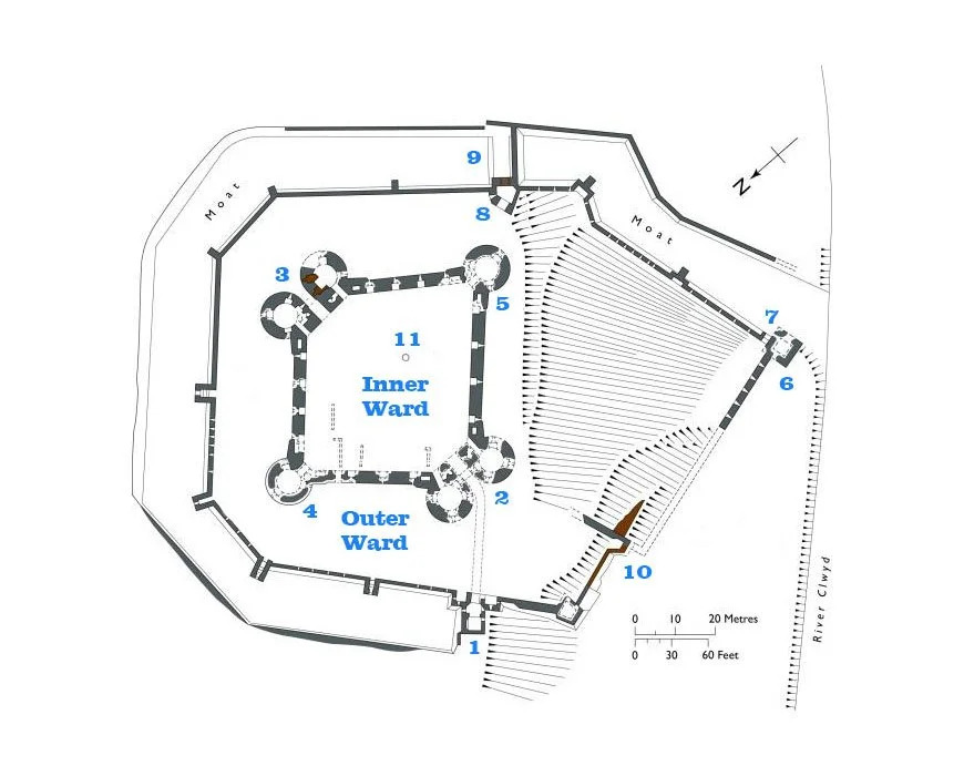 Rhuddlan Castle - Castell Rhuddlan — Castle Crawl Cymru