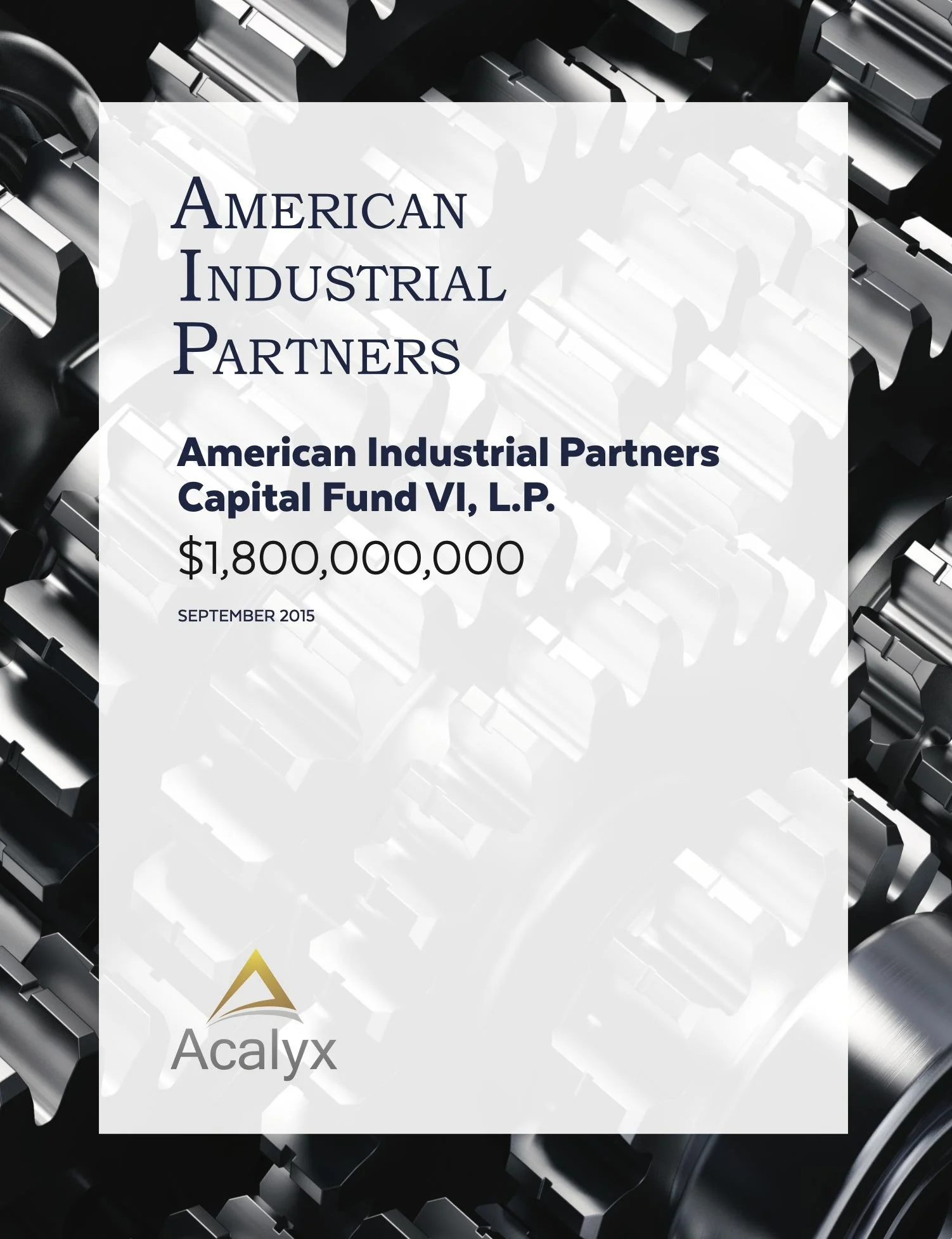 American Industrial Partners VI — Acalyx Advisors