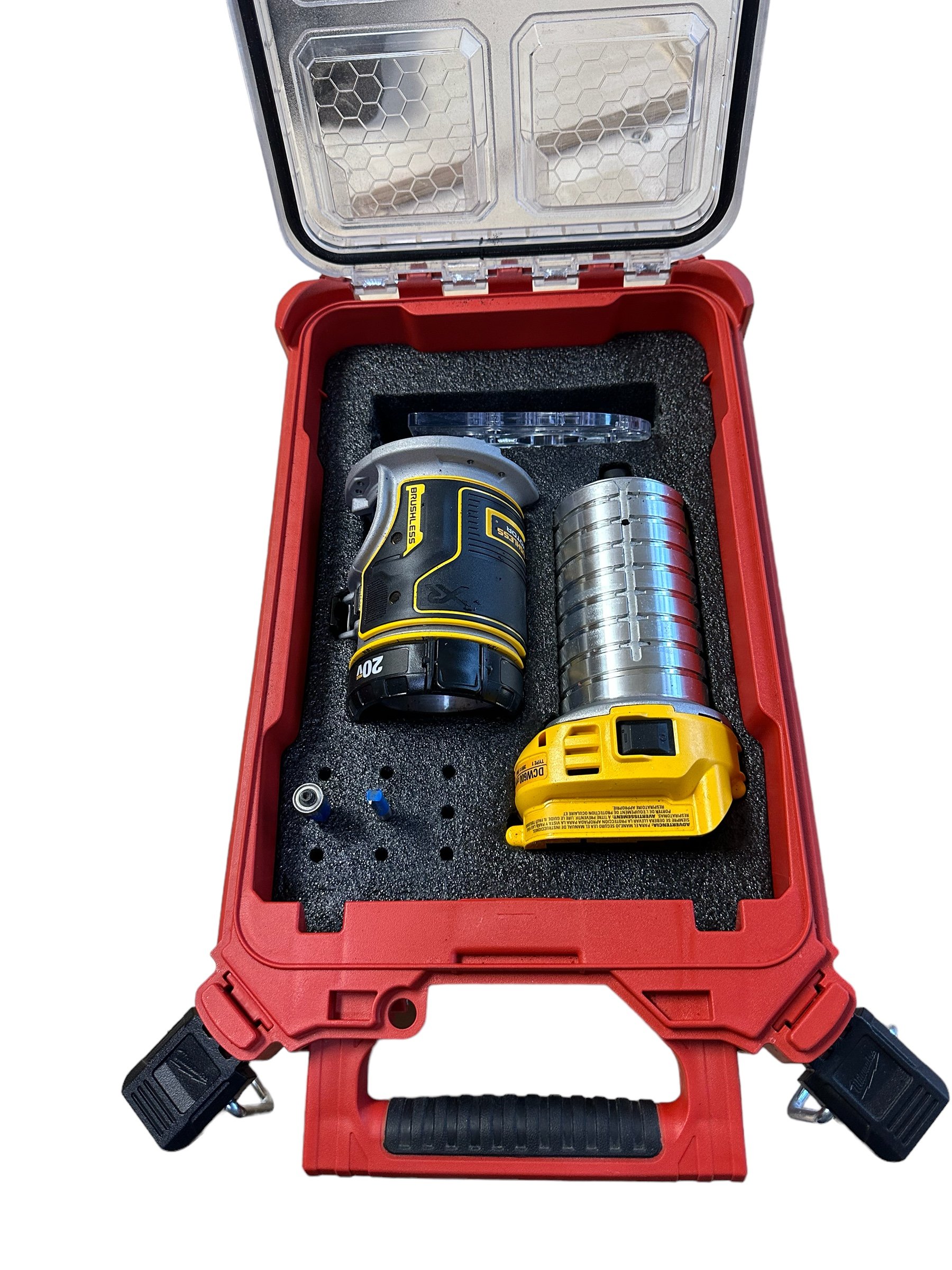 Milwaukee Packout Insert for M18 Router | Kaizen Foam Storage Solution ...