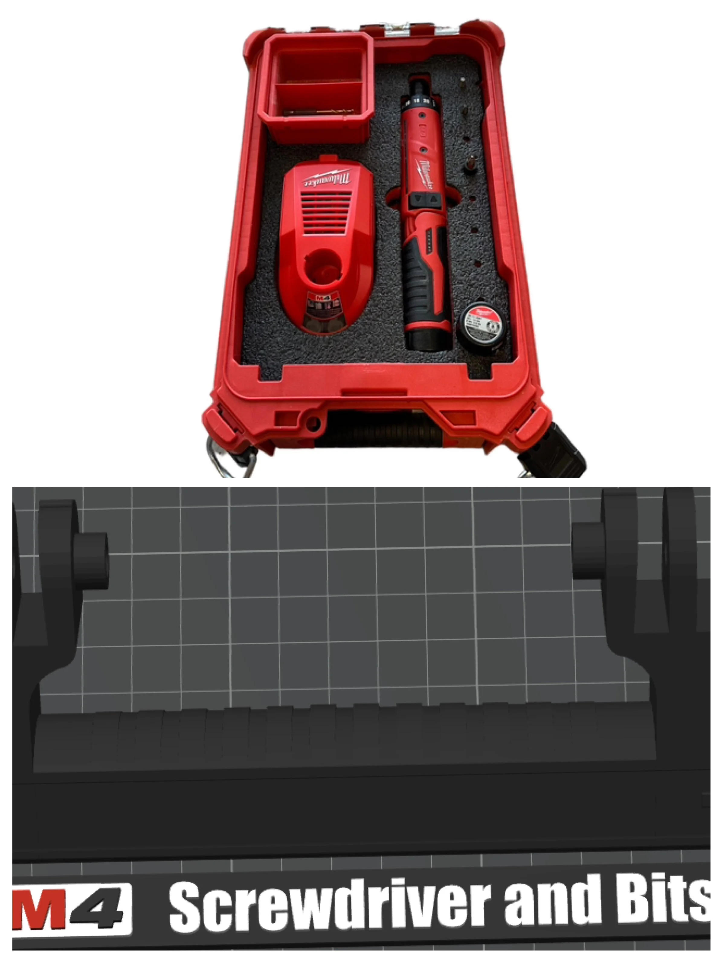 Milwaukee Packout M18 Hammer Combo Kit Insert —Kaizen Foam Inserts ...