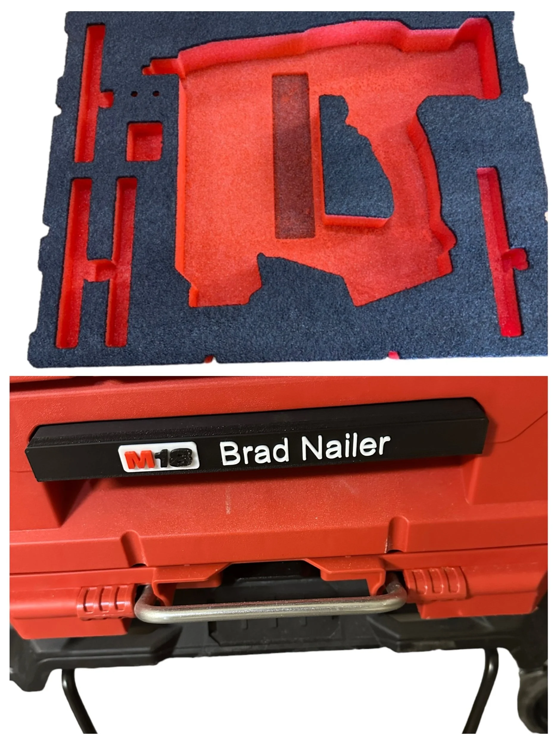 Milwaukee packout 48-22-8442 kaizen foam insert m18 15G finish nailer ...