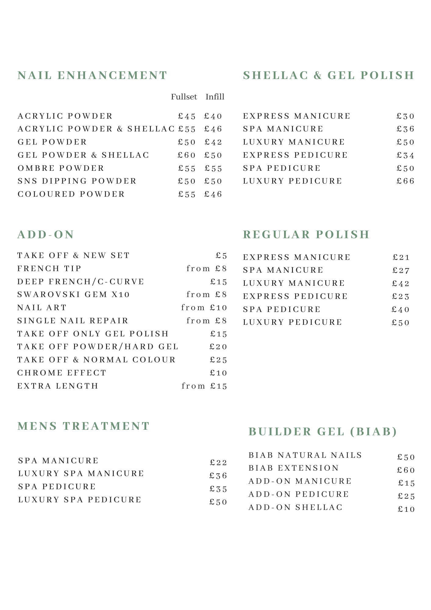 Services — The Nail Artistry