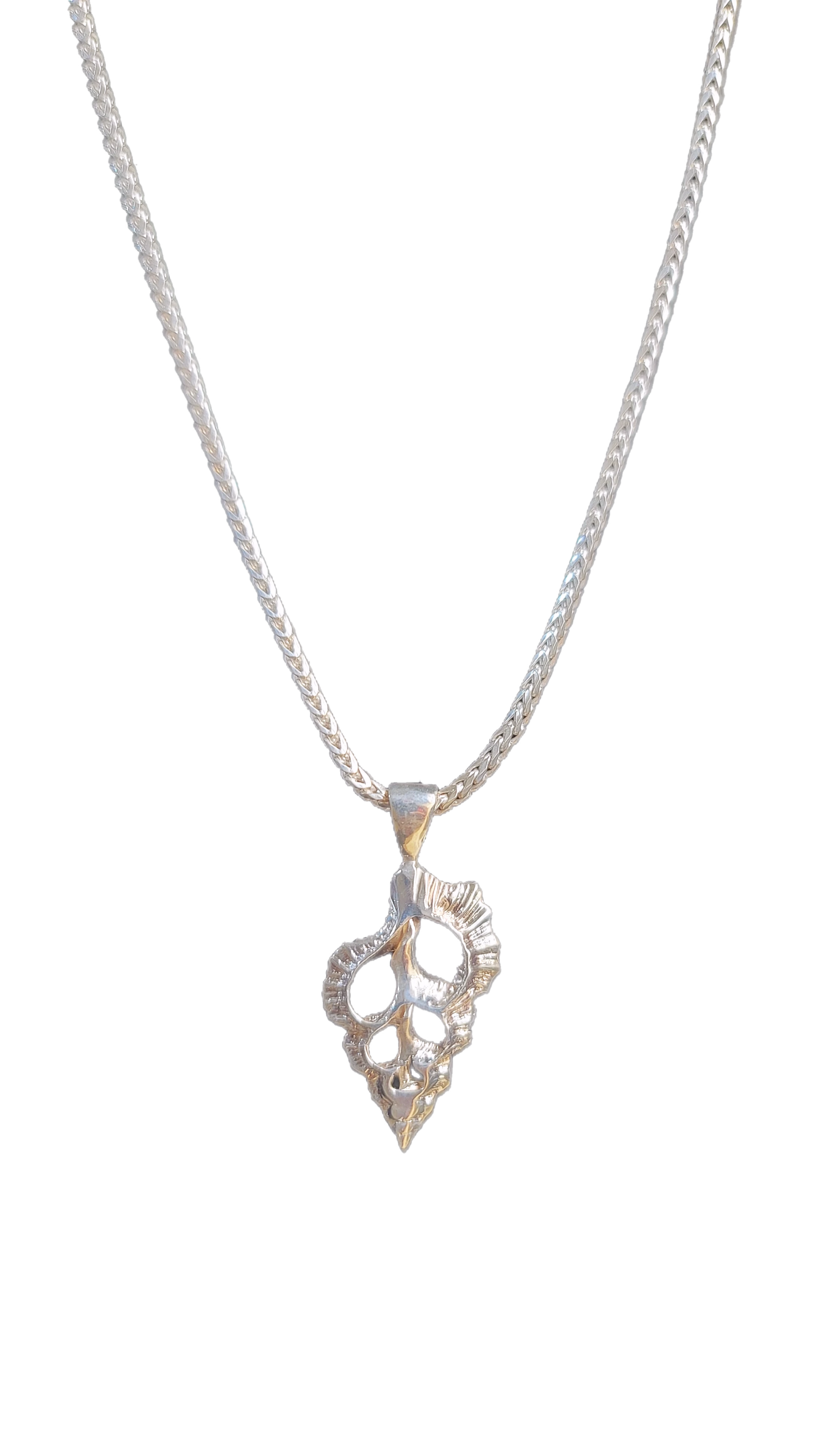 Hand-carved Silver Sunrise Seashell Necklace by Goldsmiths Kauai ...