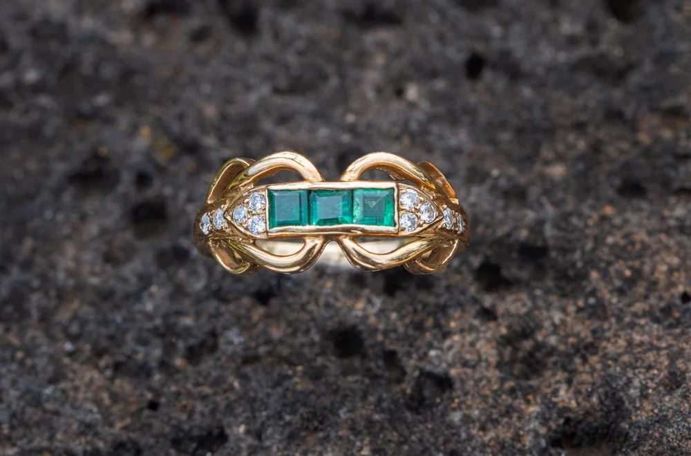 Rainbow Sapphire Ring, 14k White Gold, Size 7 — Goldsmiths Kauai