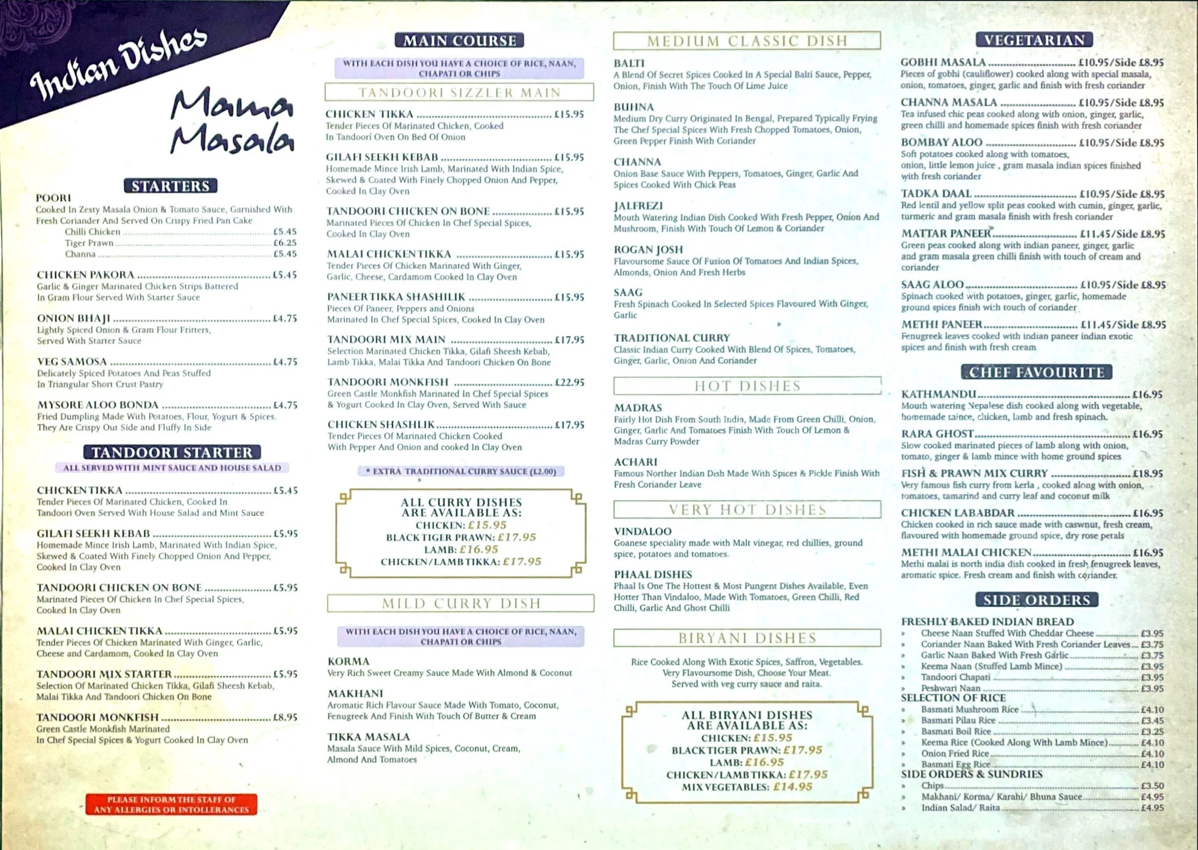 Restaurant — Mama Masala Restaurant | Londonderry