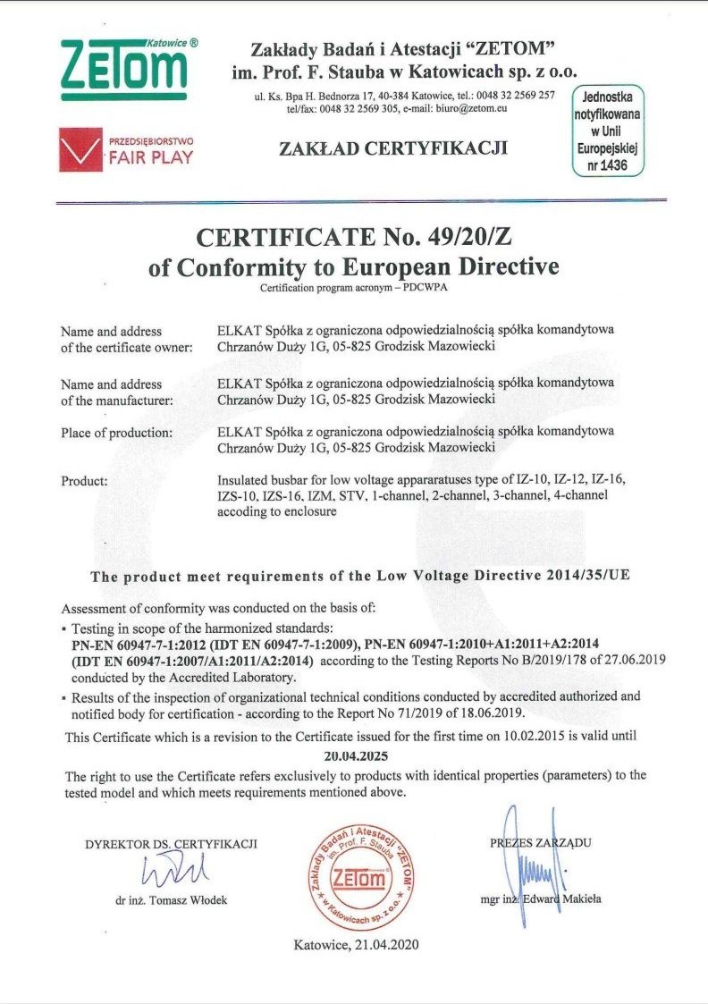 Electrical Certificates — Elkat™