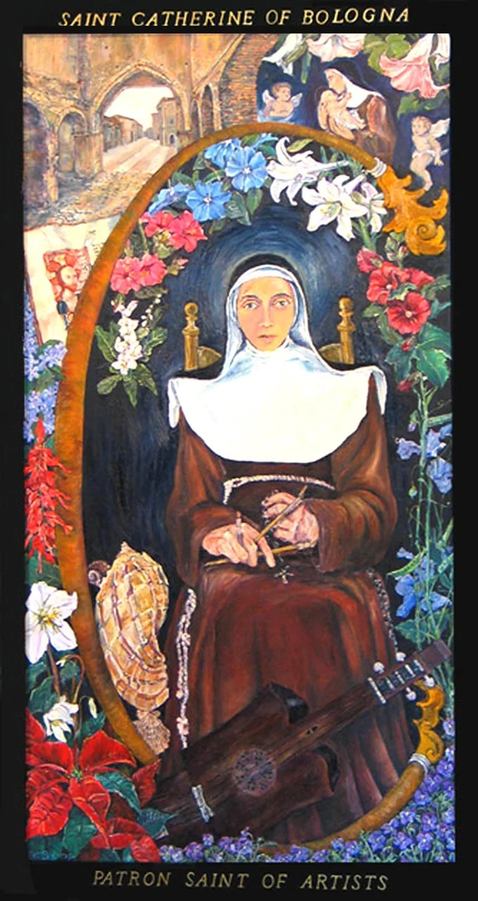 St. Catherine of Bologna: Patron Saint of Artists — Pat Benincasa Art