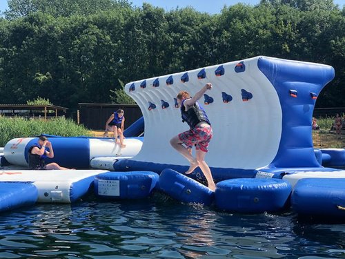 Aqua Splash Inflatable Water Park in Hertfordshire | Redricks Lakes ...