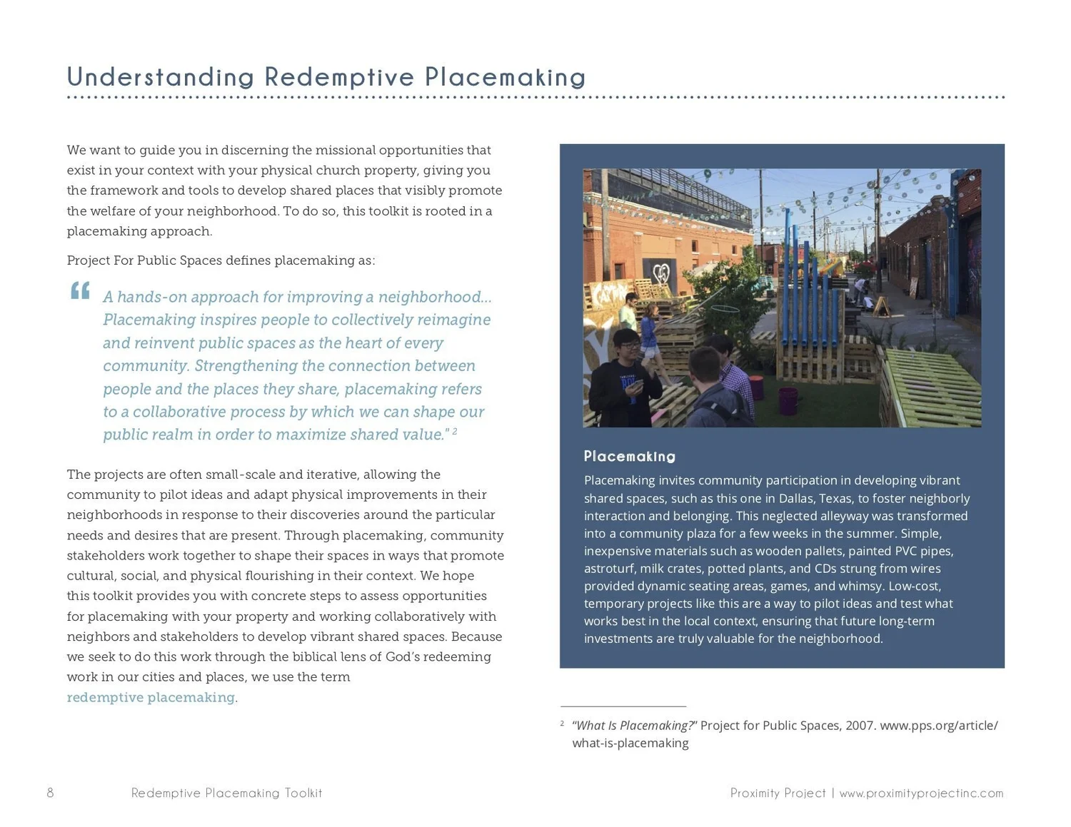 Placemaking Toolkit — Proximity Project