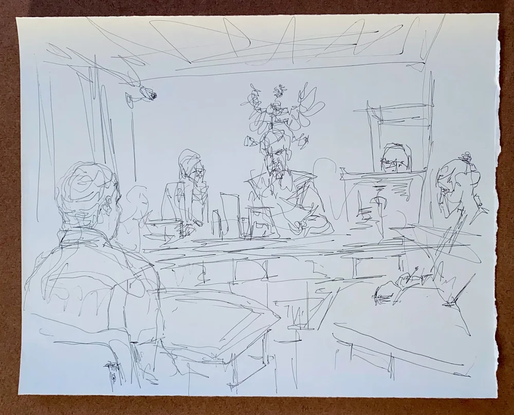 Courtroom Drawings — marius brem