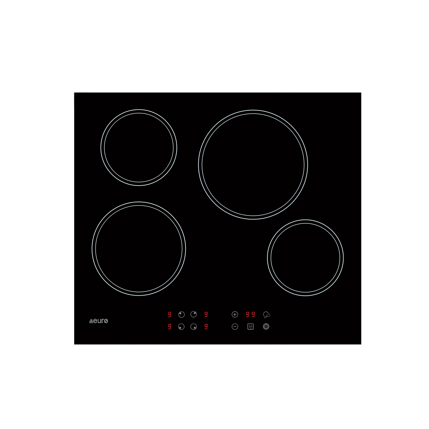 ECT60CR - 60cm Ceran Touch Electric Cooktop — Euro Appliances