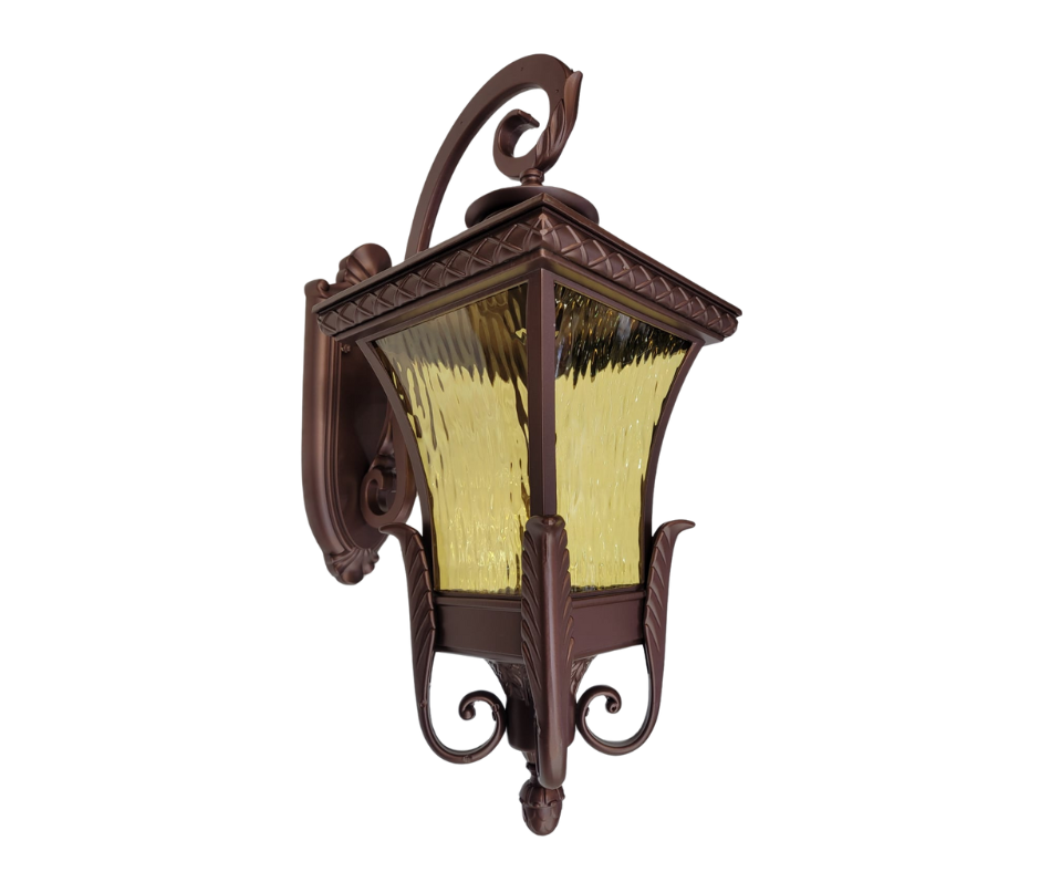 Amber Glass Wall — Lighting Paradise Trinidad