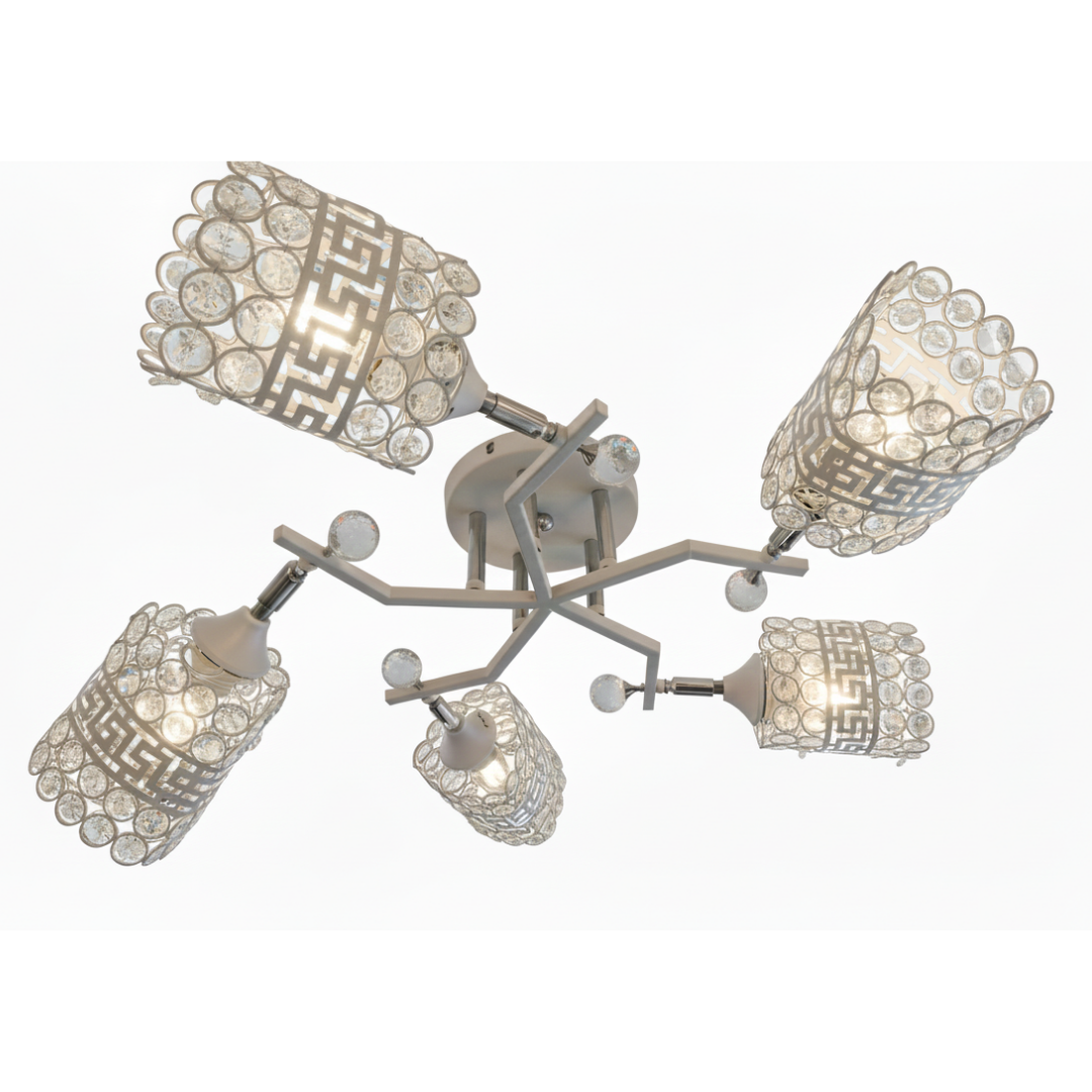 The Glacia Lattice Semi-Flush Light — Lighting Paradise Trinidad