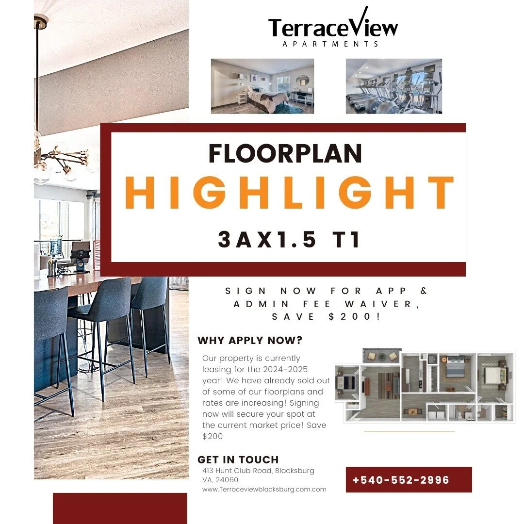 Terrace View - Blacksburg Apts near VA Tech