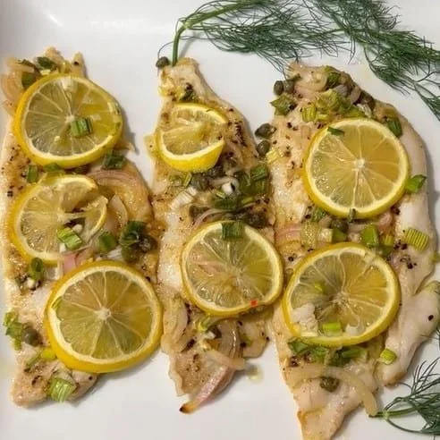 Mediterranean Baked Filet of Sole