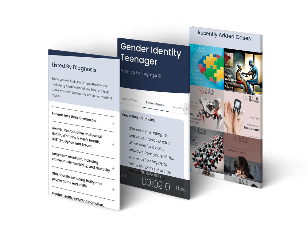 SCA Cases | 275+ | MRCGP | SCA Revision Online | Consultation Guides