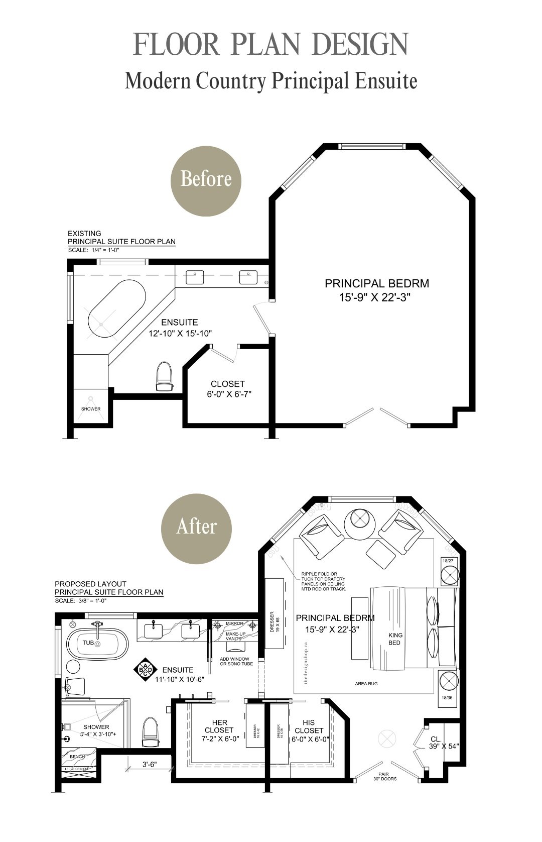 Floor Plan Design: 3 Before & After Floor Plan Transformations — the ...