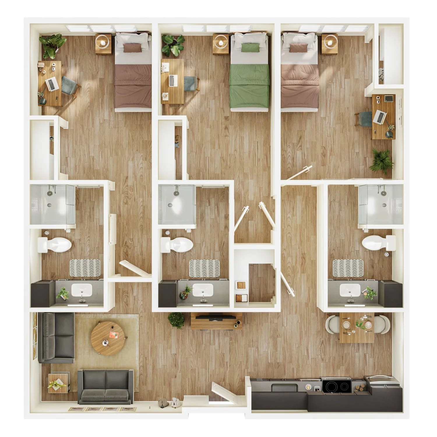 Floor Plans — Ivory University House
