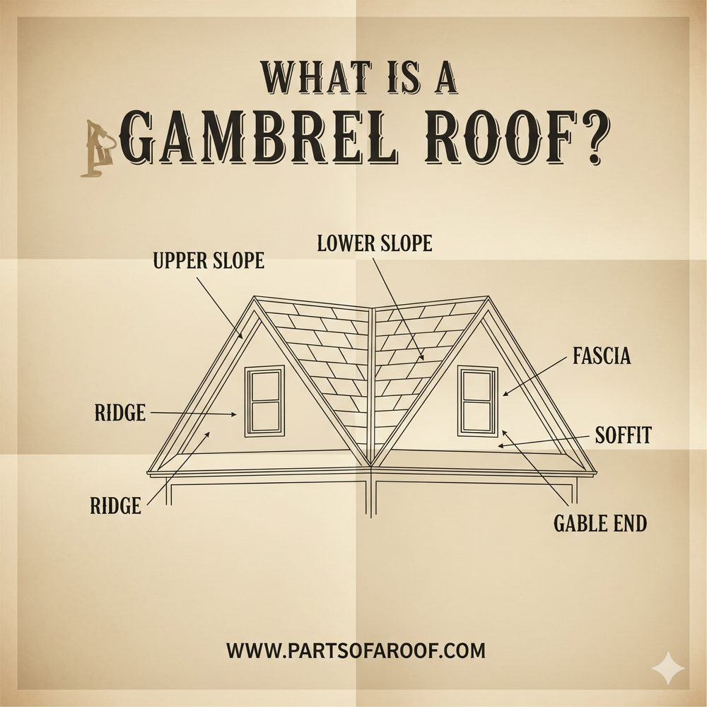 What is a Gambrel Roof ? — PARTS OF A ROOF