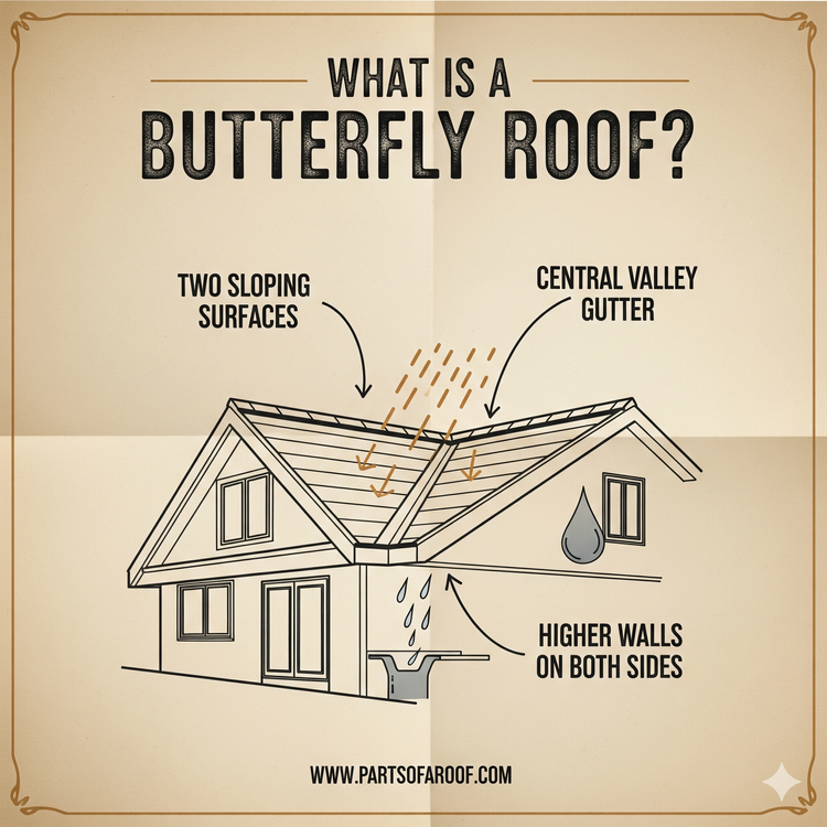 What is a Butterfly Roof ? — PARTS OF A ROOF