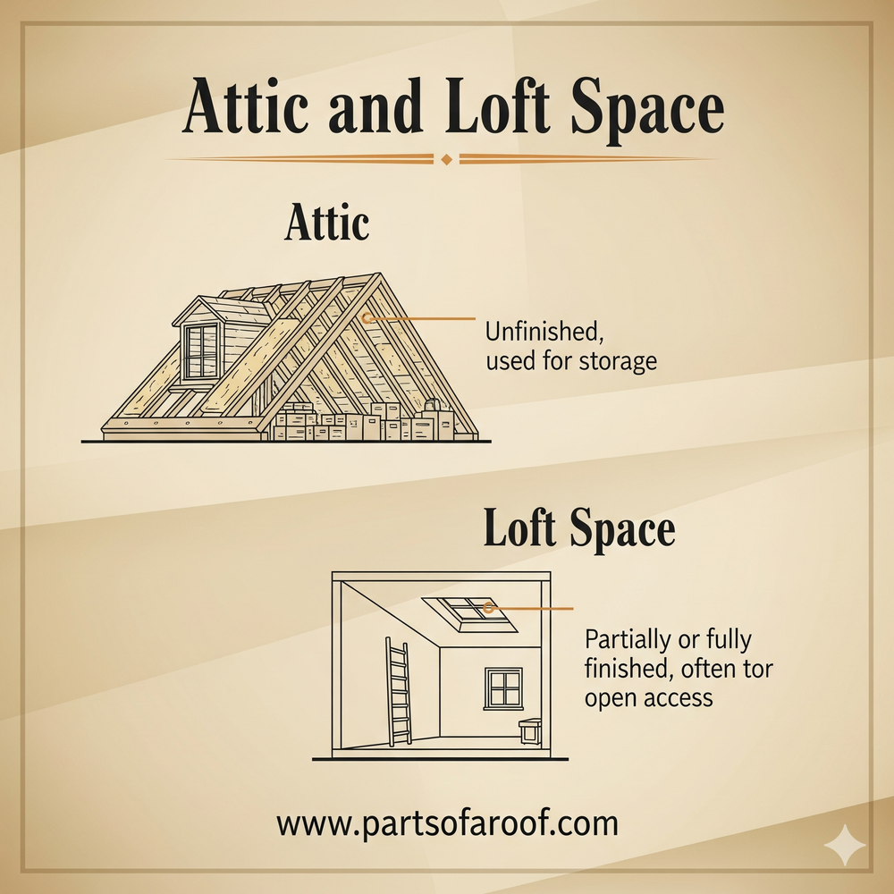 Attic and Loft Space — PARTS OF A ROOF