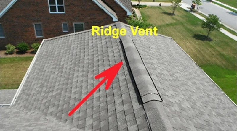 ridge vent — PARTS OF A ROOF