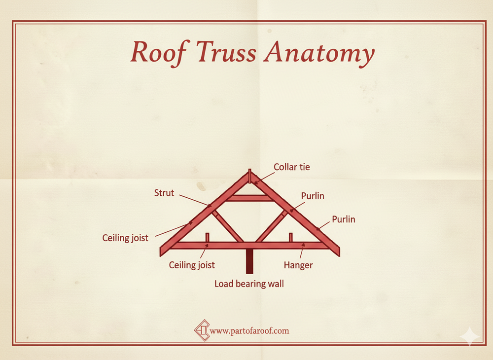 The Parts of a roof: Roofing diagrams, components, elements, pieces ...