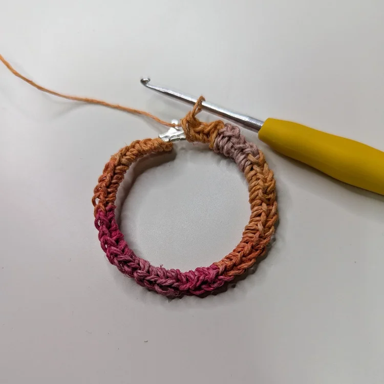 Crochet Hoop Earrings- Hemptique Collab — Scarlet Stitch Studios
