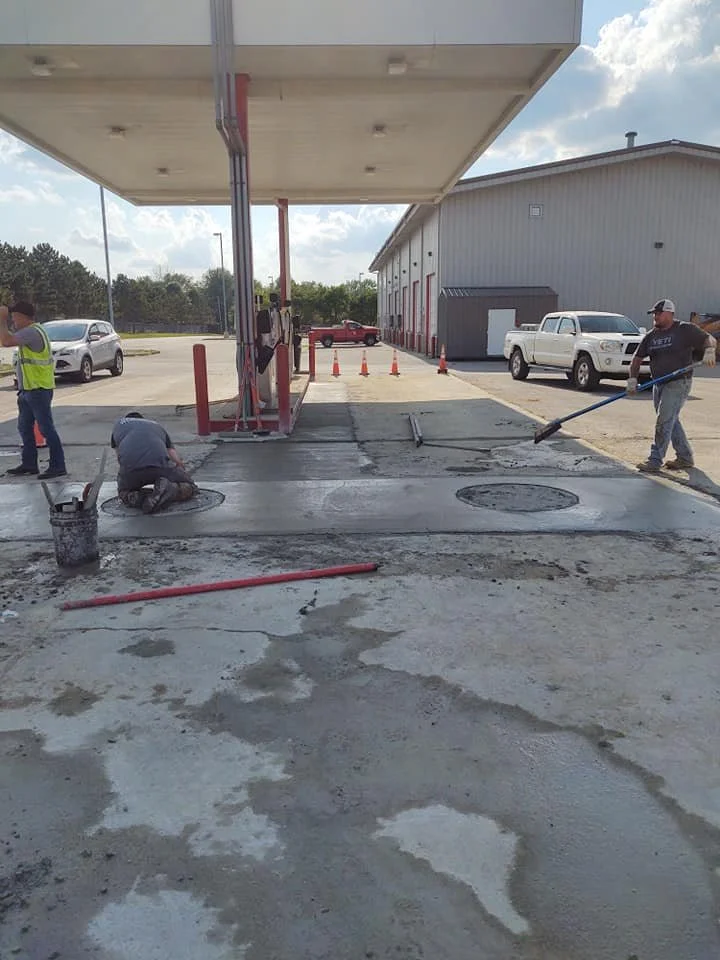 Gas Station Concrete Repair — Branson Gilliland Excavating & Concrete ...
