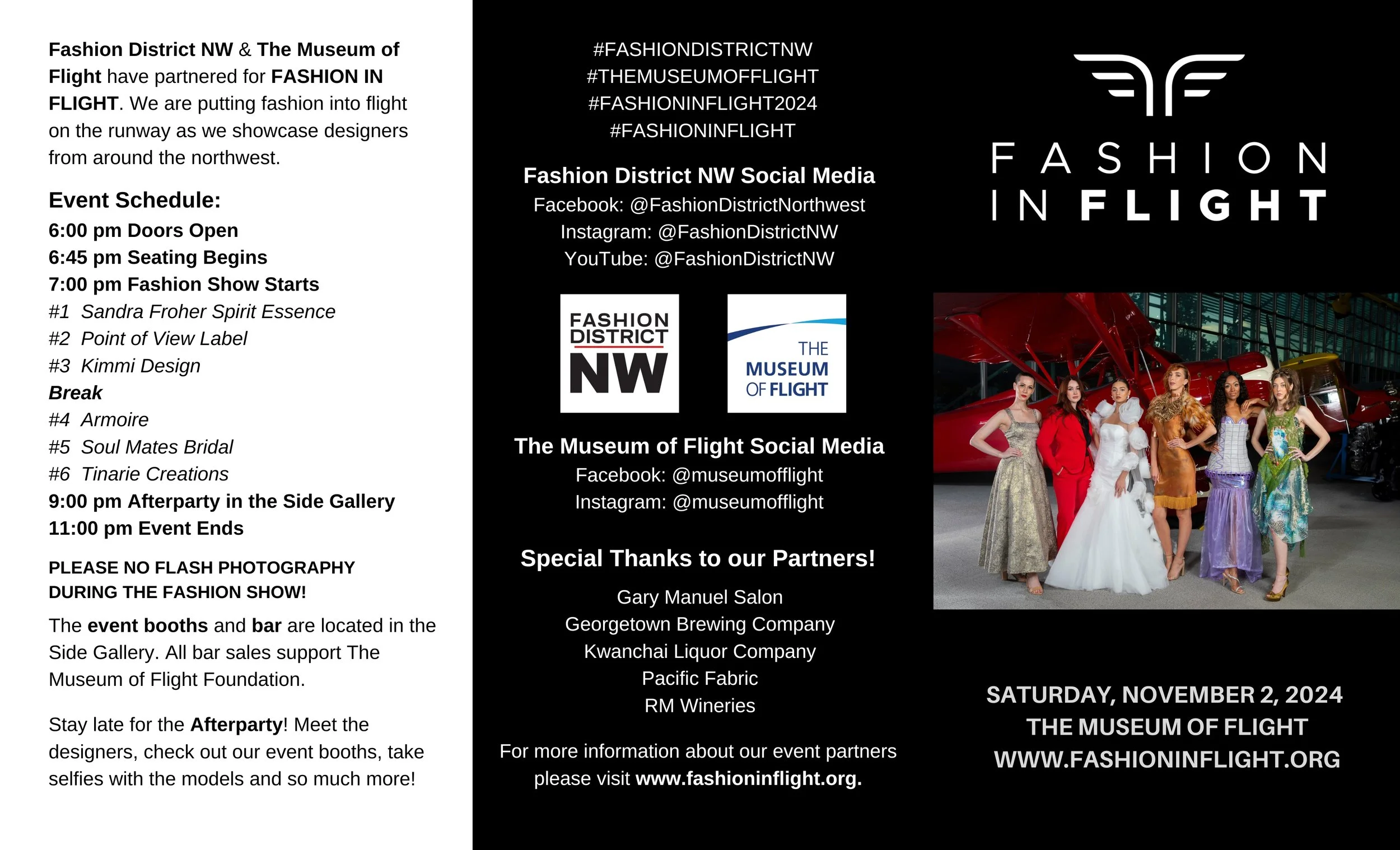 2024 Event Program — Fashion in Flight