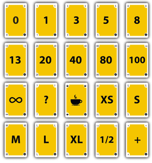 Fibonacci Scale Planning Poker T-shirt Sizing Relative Estimations for ...