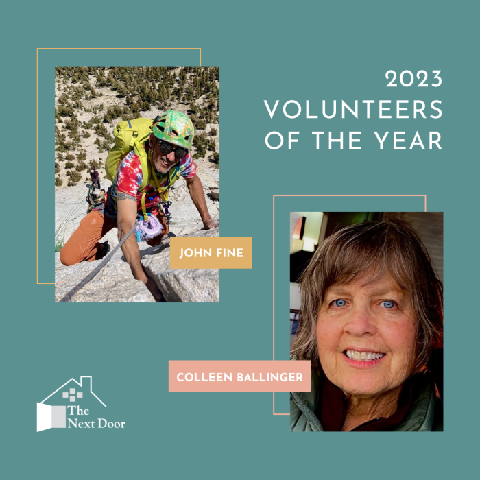 Meet Our Volunteers of the Year — The Next Door Inc.