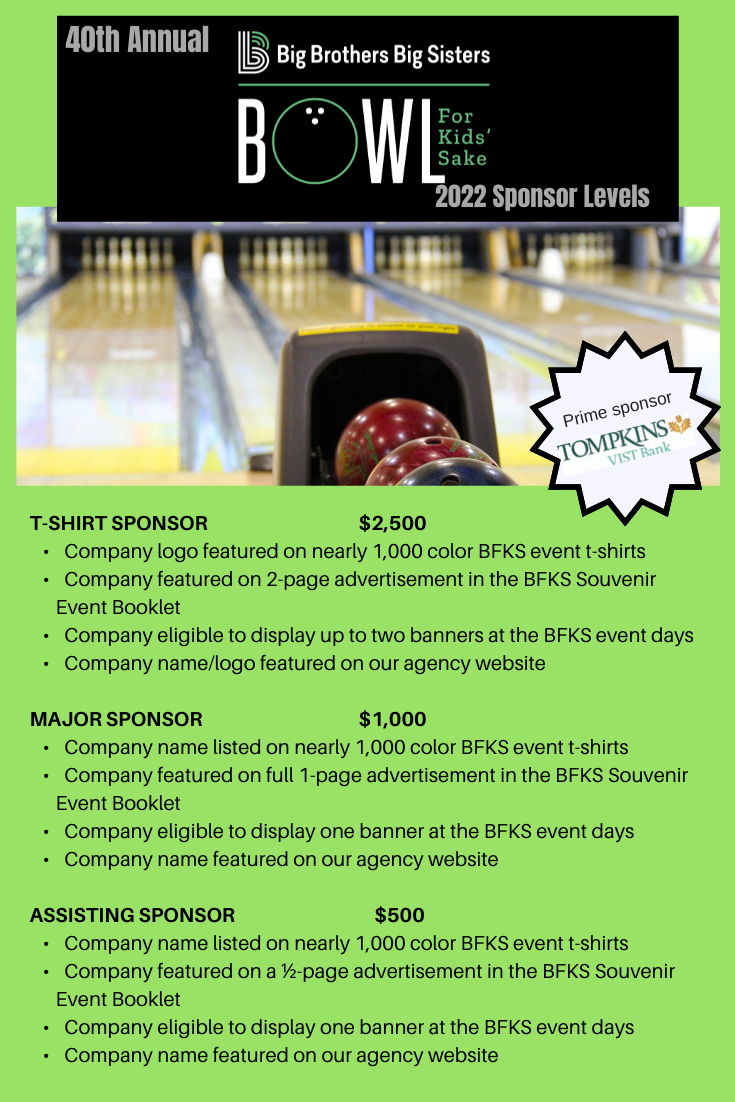 40th Annual BFKS - Corporate Sponsor opportunities — Big Brothers Big ...
