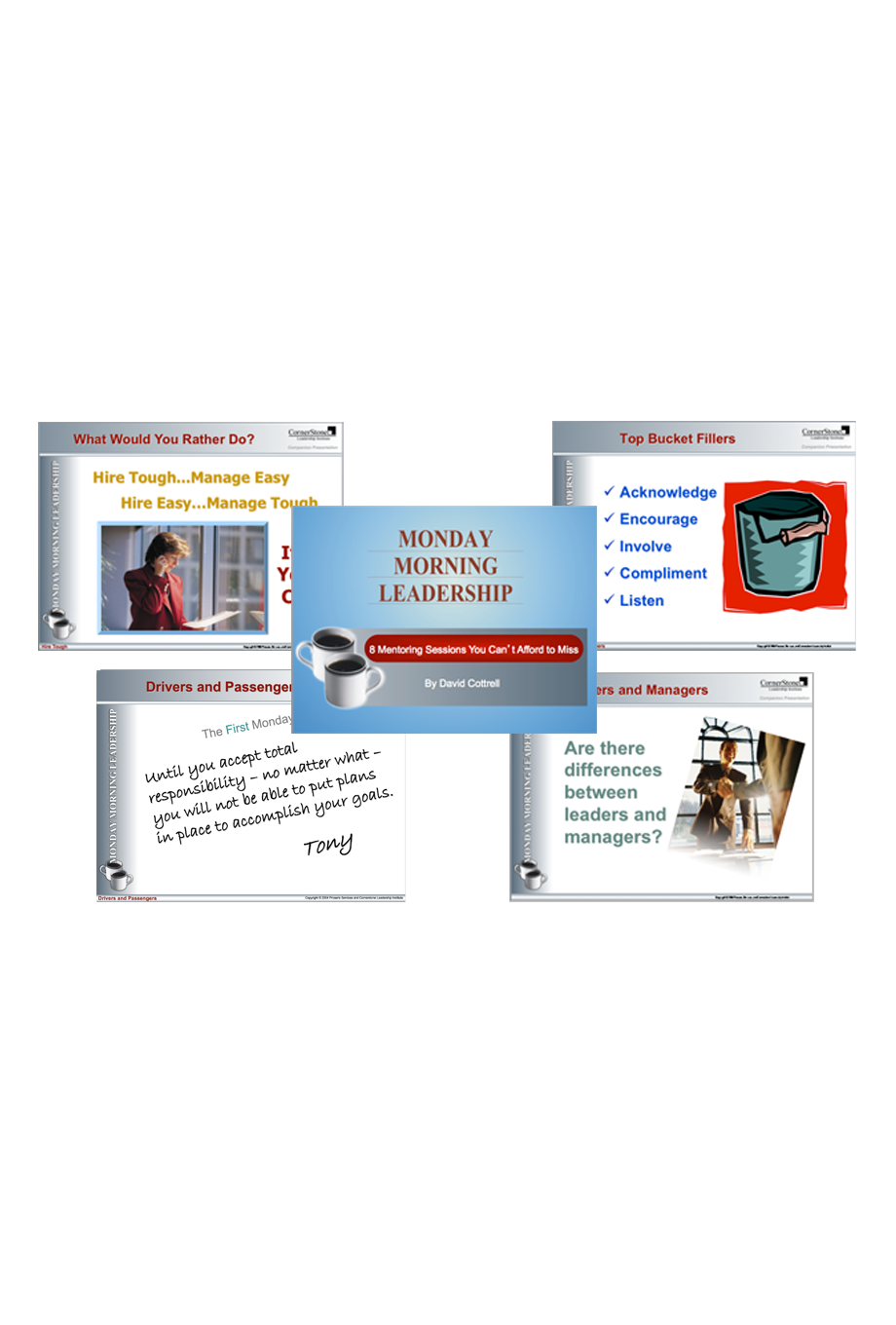 Monday Morning Leadership — CornerStone Leadership