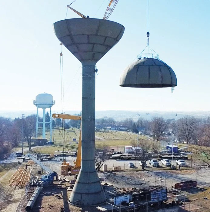 New water tower goes up — The Denison Free Press - Newspaper Serving Denison and Crawford County ...