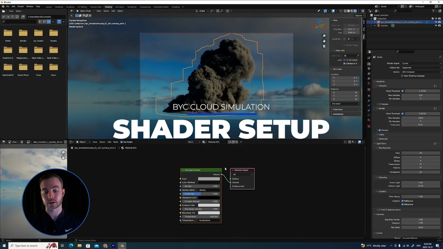 Houdini Cloud Simulation Course — Break Your Crayons