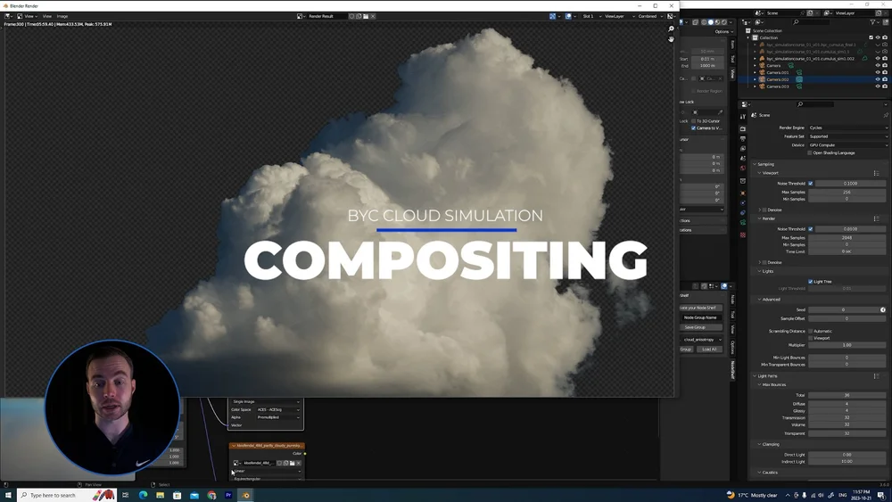 Houdini Cloud Simulation Course — Break Your Crayons
