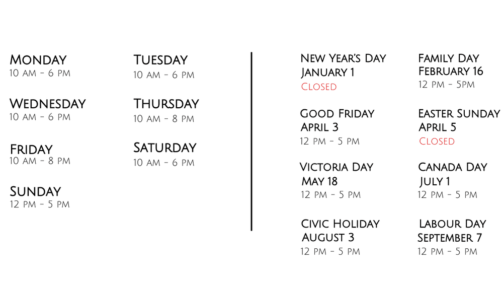 LloydMall Hours — LloydMall
