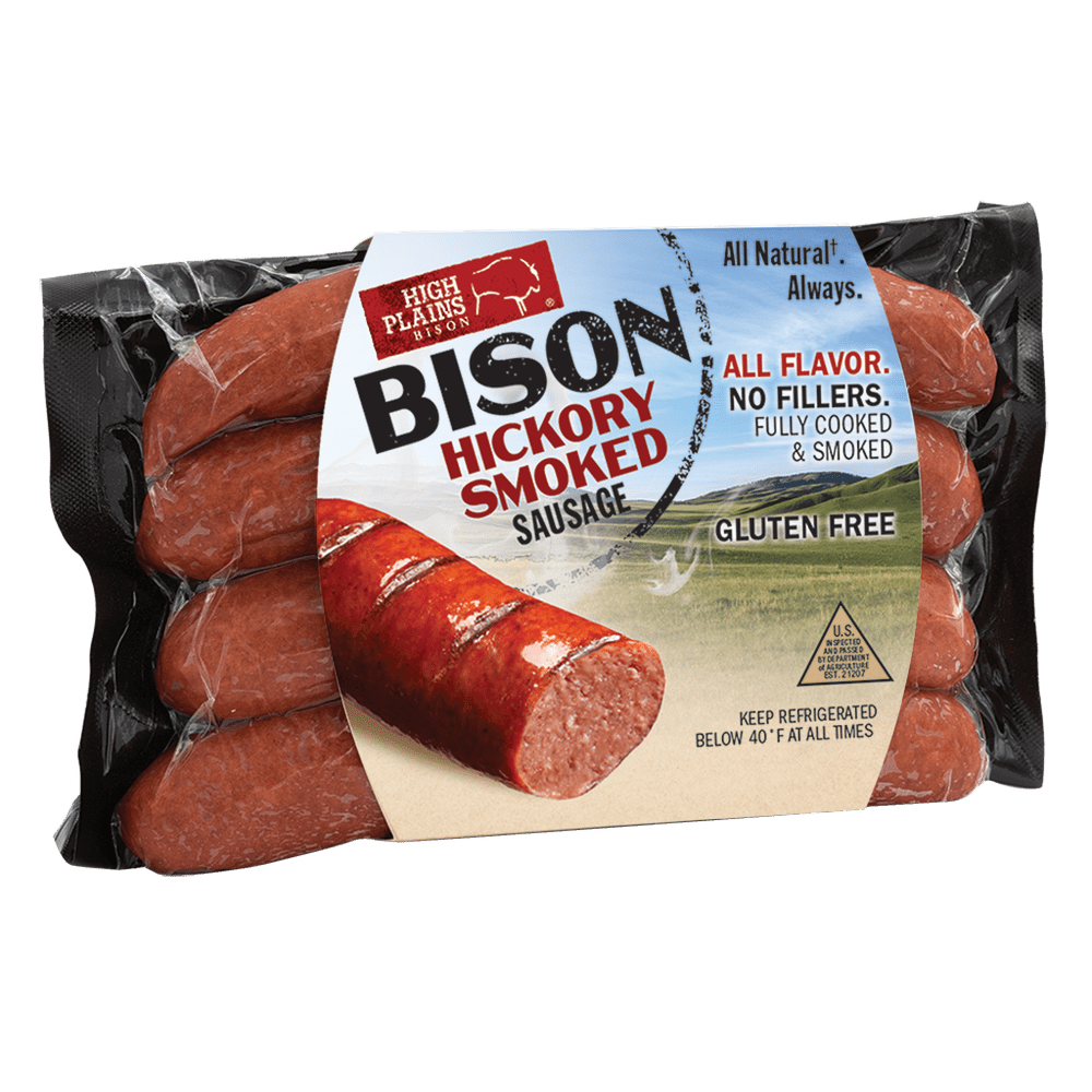 HICKORY SMOKED BISON SAUSAGES — HighPlainsBison.com