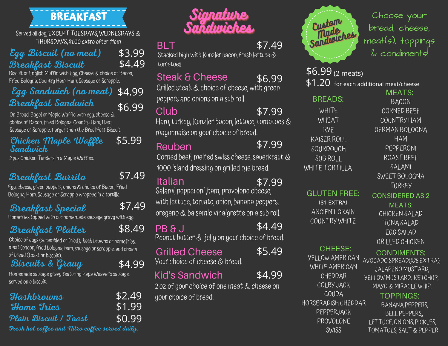 Menu — Messick's Farm Market