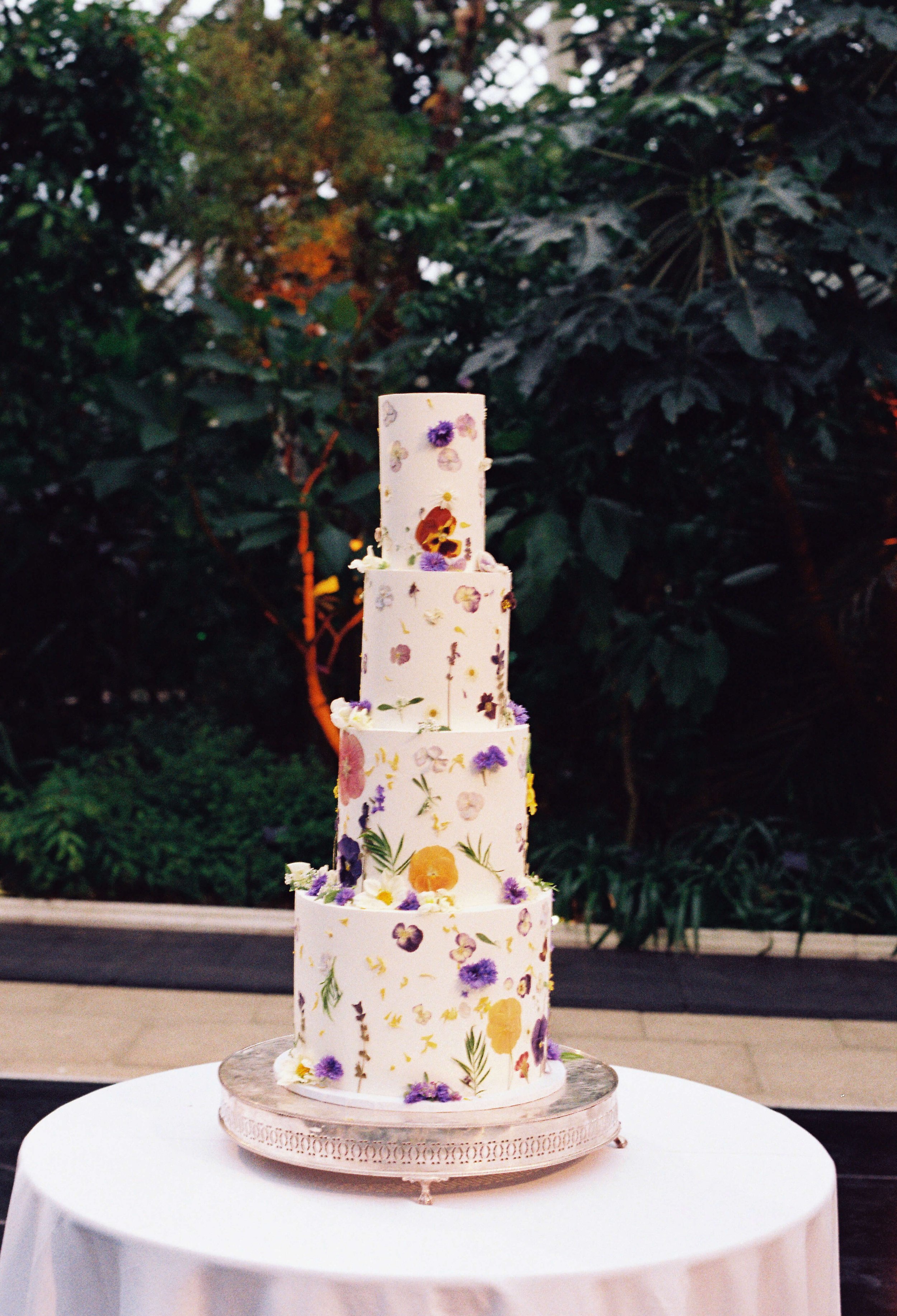 Pressed Flower Wedding Cakes | Explore Floral Elegance — Bloom and ...