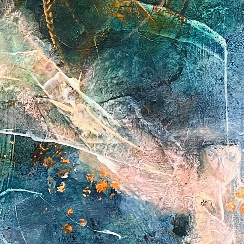 "Out of Nothing" colourful abstract painting to light up your room ...