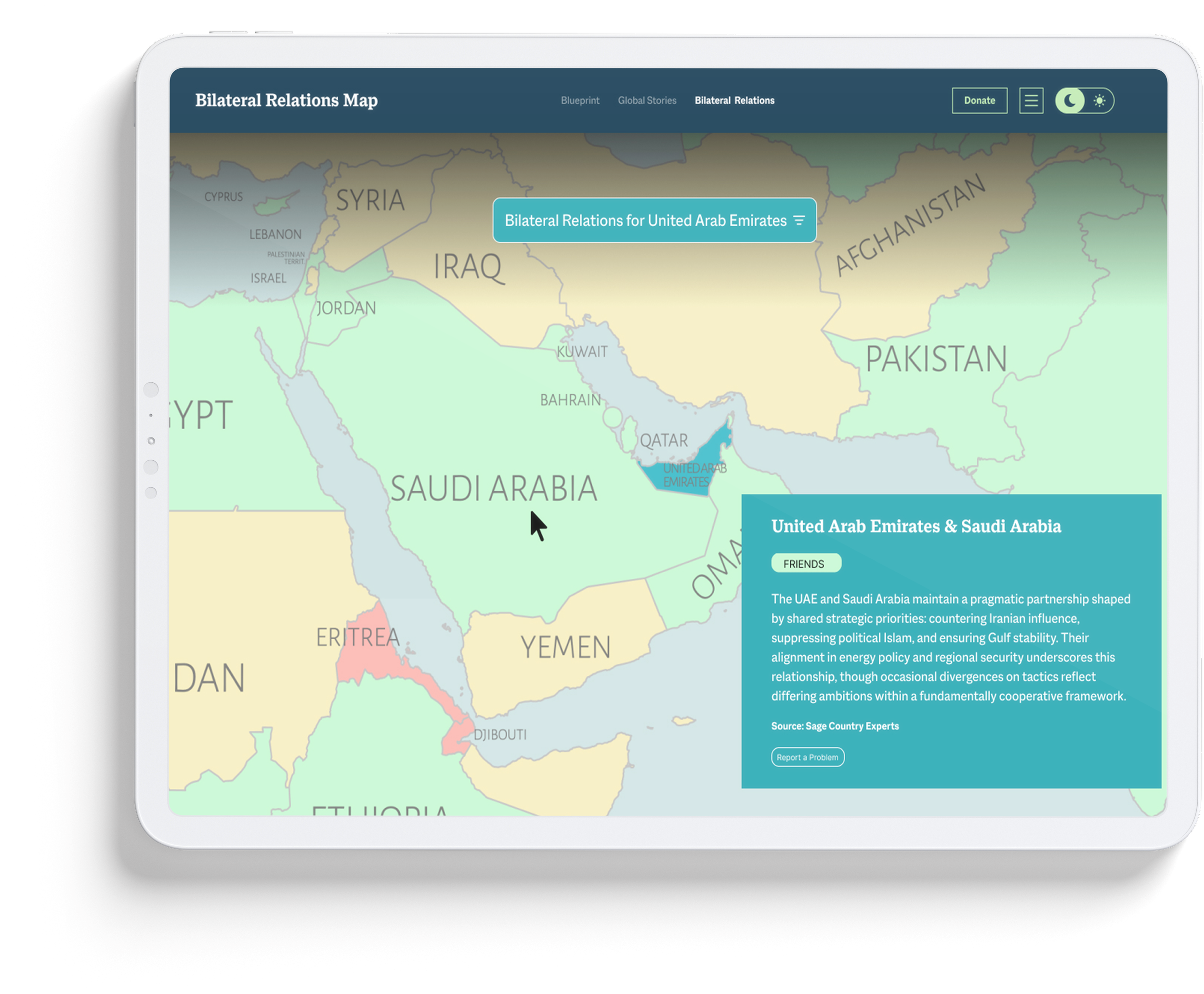 Bilateral Relations Map — The Sage Institute for Foreign Affairs