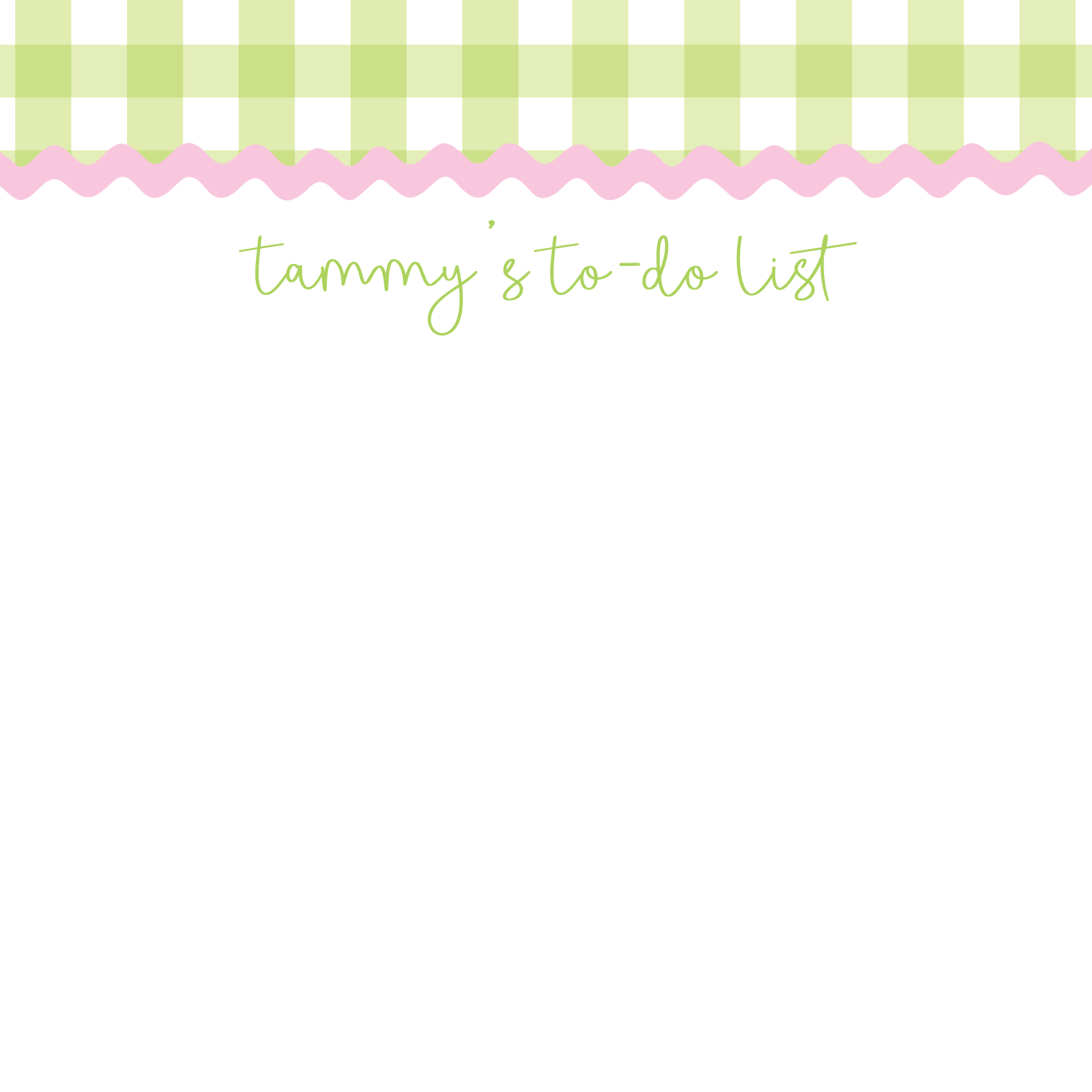 Bow Border To-Do List Notepad - BLUE — Kirsten McFarlan Designs
