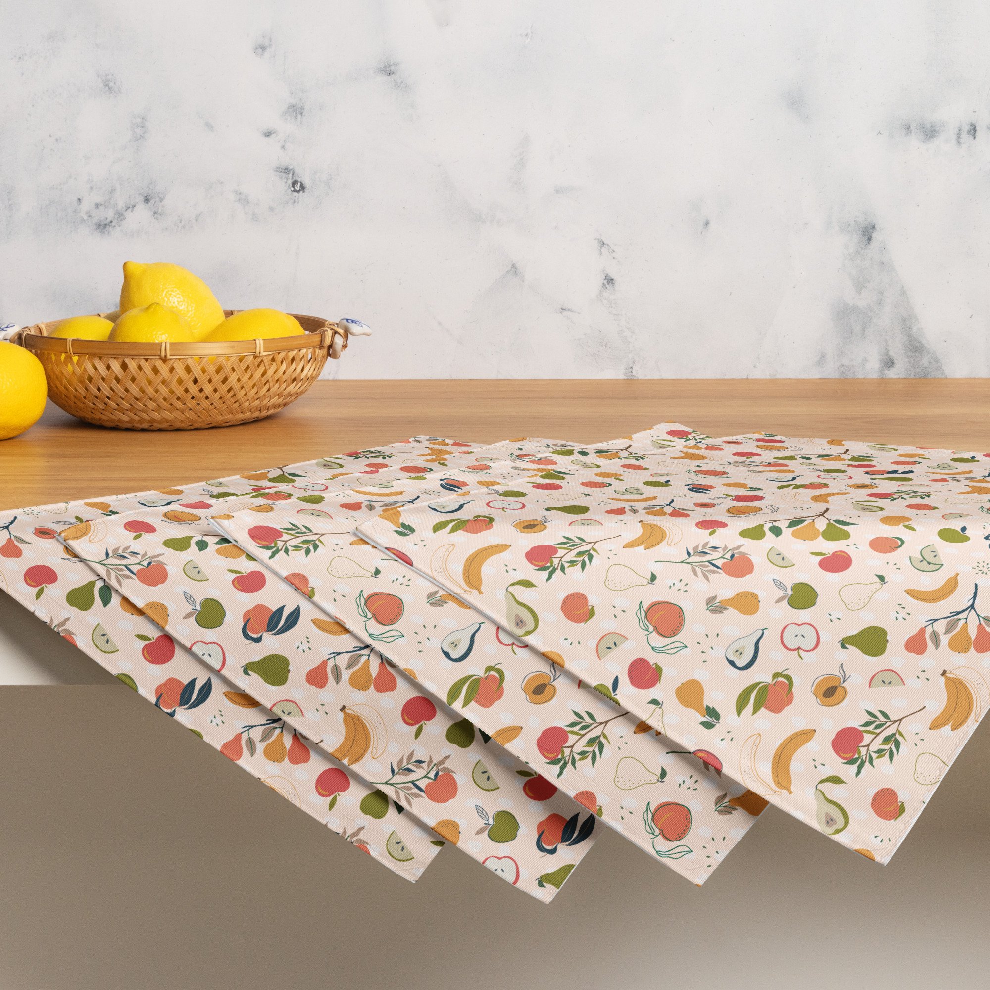 Placemat Set - Fruit Salad Design — Bobsled Design Co.
