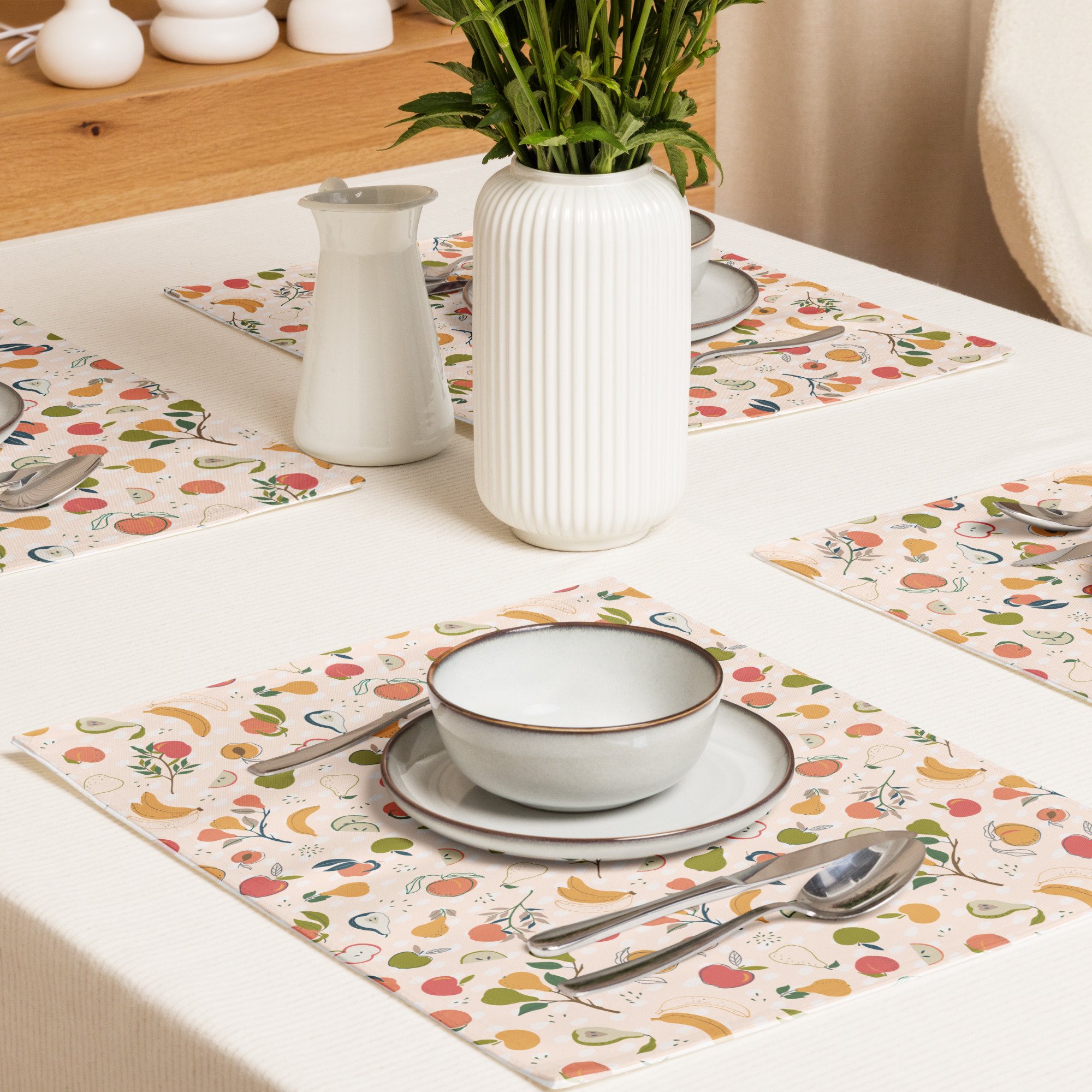 Placemat Set - Fruit Salad Design — Bobsled Design Co.