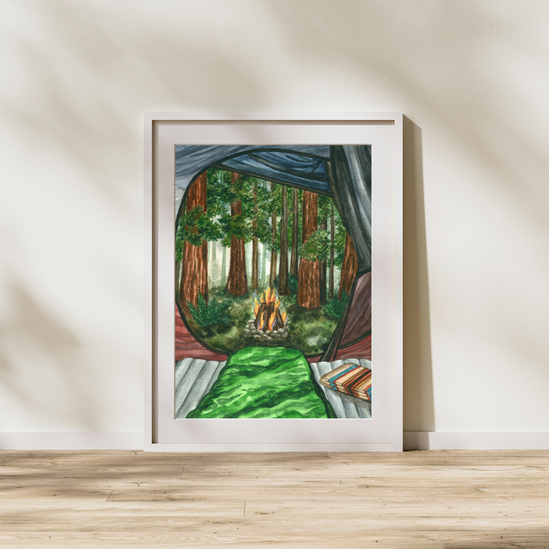 Yosemite National Park Watercolor Art Print - Tunnel View — Kendra ...