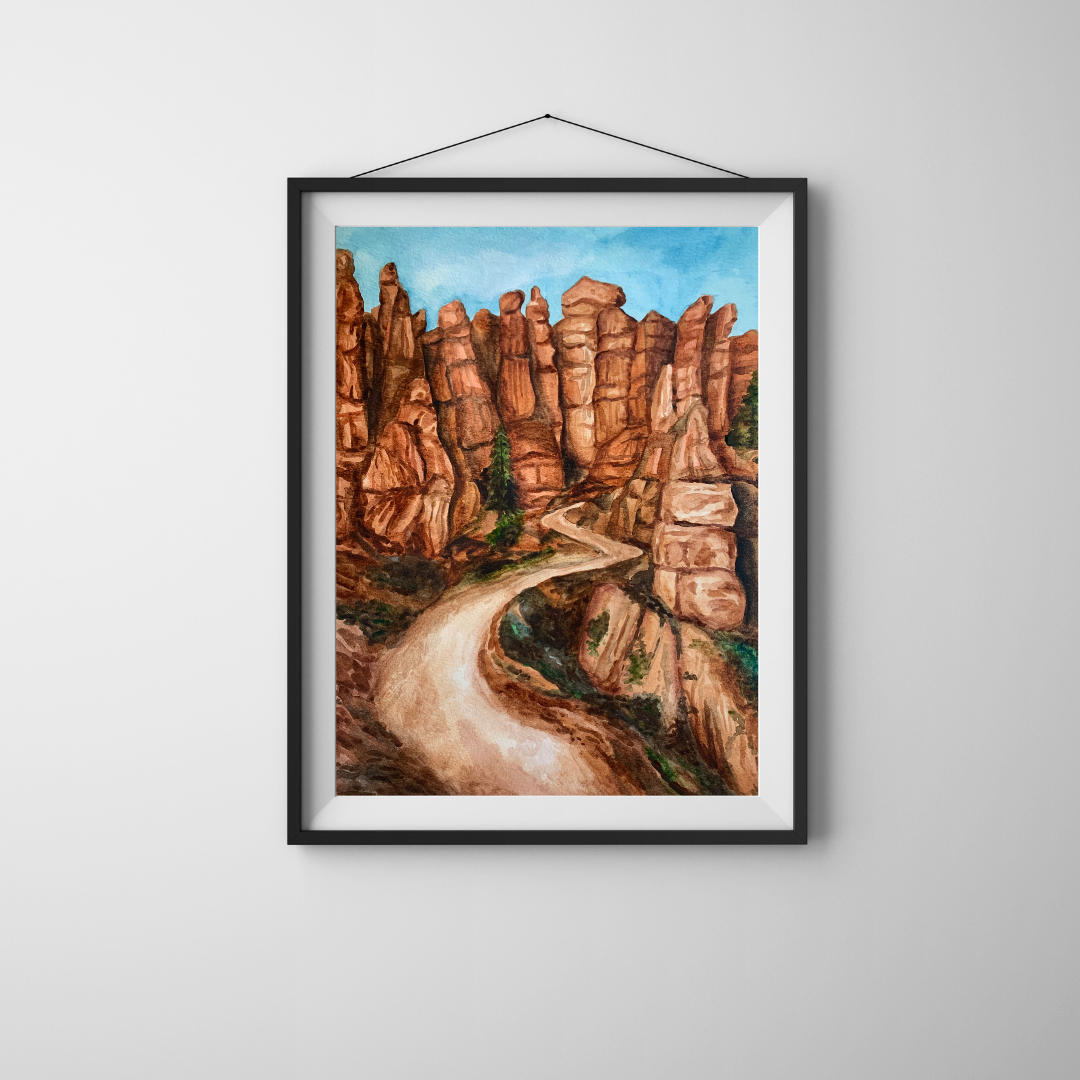 Canyonlands National Park Galaxy Watercolor Art Print — Kendra VanDruff ...