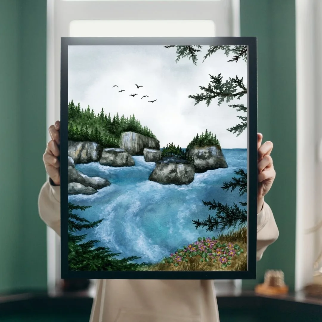 Olympic National Park Art Print — Kendra VanDruff Watercolors
