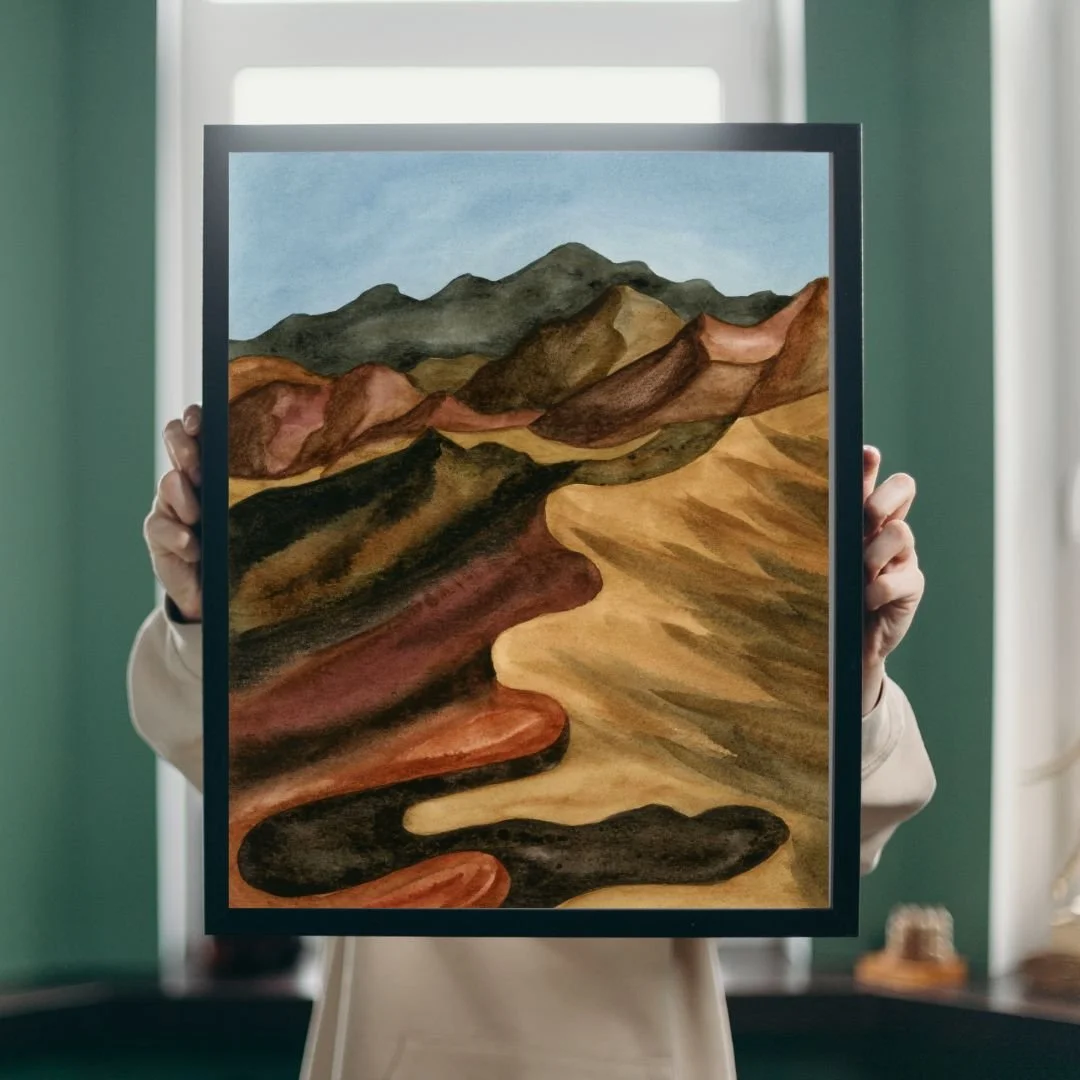 Yosemite National Park Watercolor Art Print - Tunnel View — Kendra ...